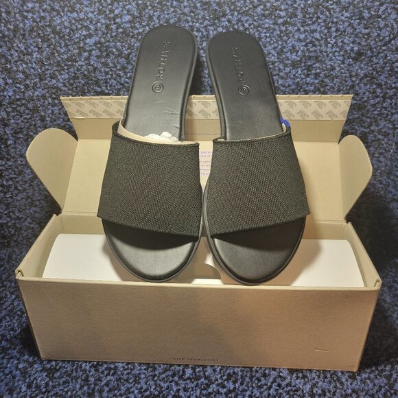 Rothy's | Shoes | Rothys The Slide Black Comfortable Flats Slip On ...